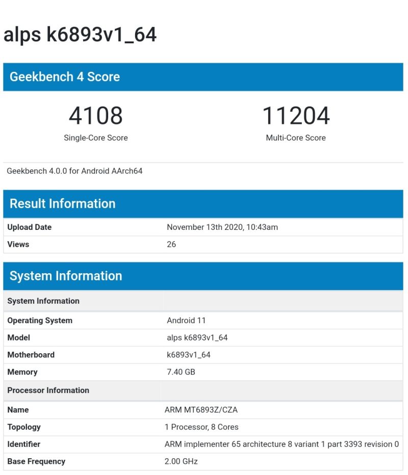 Mediatek MT6893 chipset specifications revealed - MyFixGuide