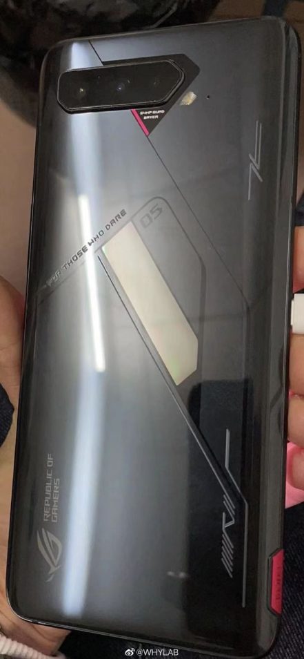 ASUS ROG Phone 5 live photo reveals rear design