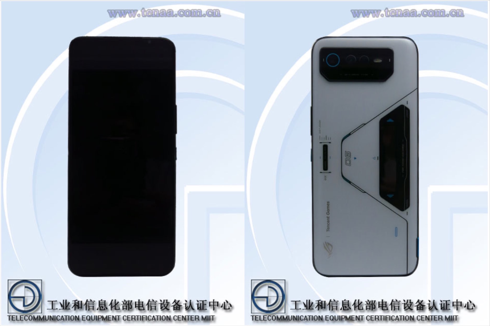 ASUS ROG Phone 6 images and specs revealed on TENAA